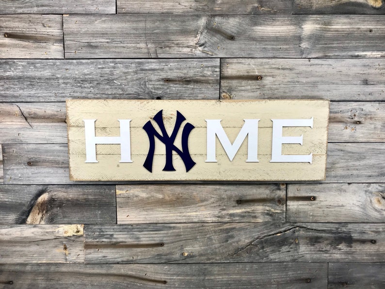 New York Yankees HOME plaque sign | Etsy