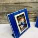 Blue and White Table Top Picture Frame Holds One 4x - Etsy