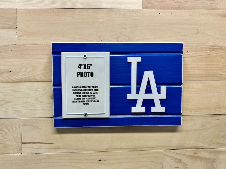 Los Angeles LA Dodgers Picture Frame Holds 4x6 - Etsy