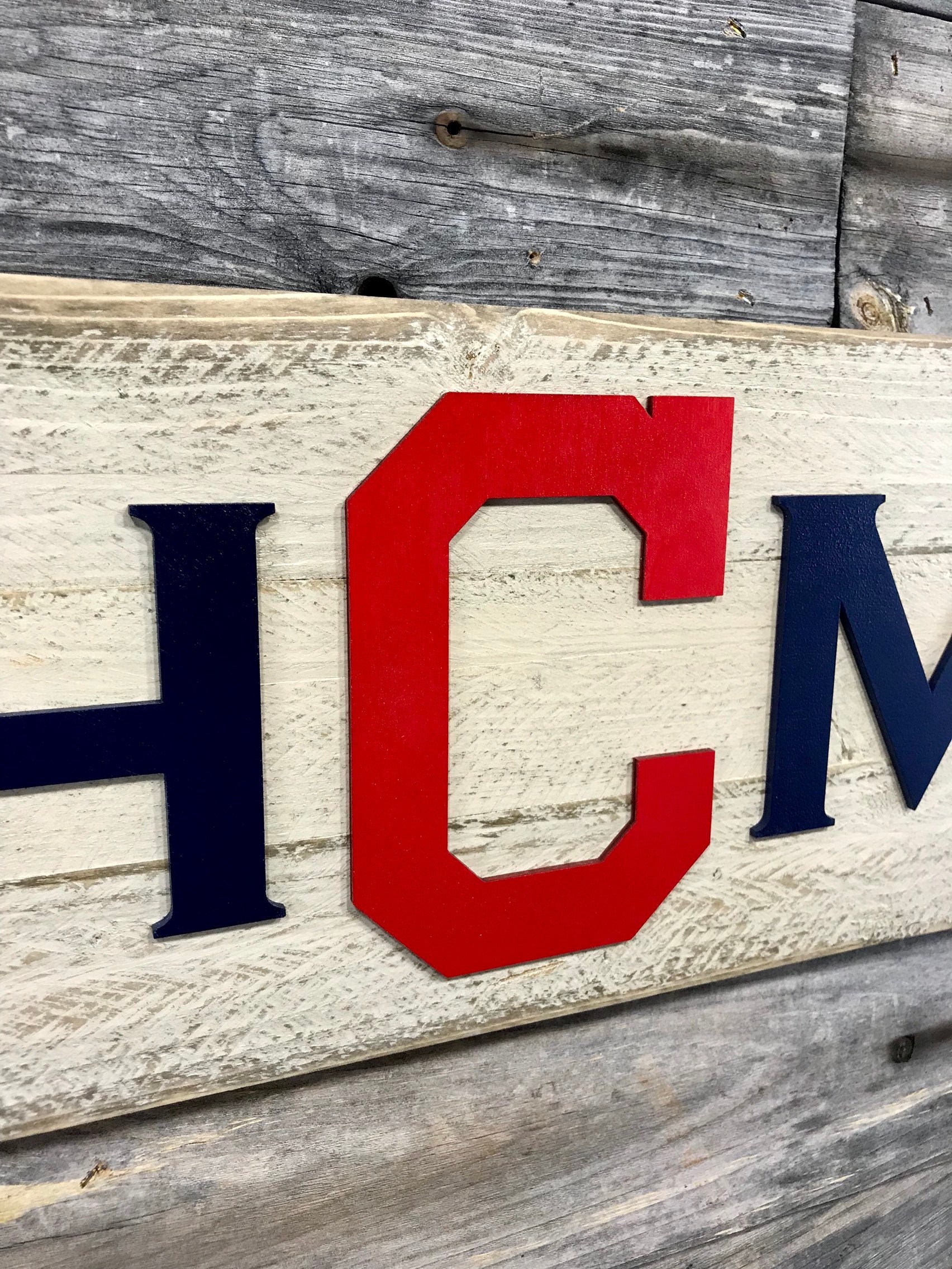 Cleveland Indians HOME plaque sign | Etsy