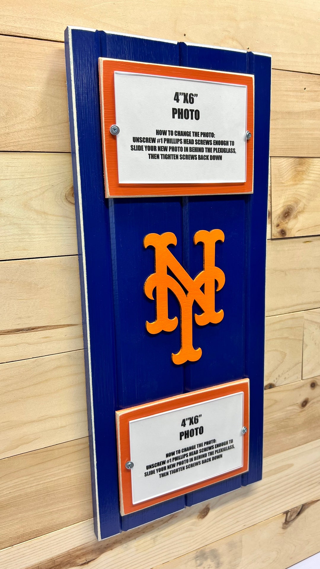 New York Mets Picture Frame Holds 4"x6" Photo, Decor - Etsy