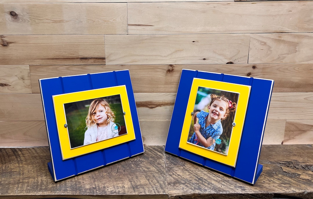 Los Angeles LA Rams Table Top Picture Frame Holds One 5”x7” Photo. Blue ...