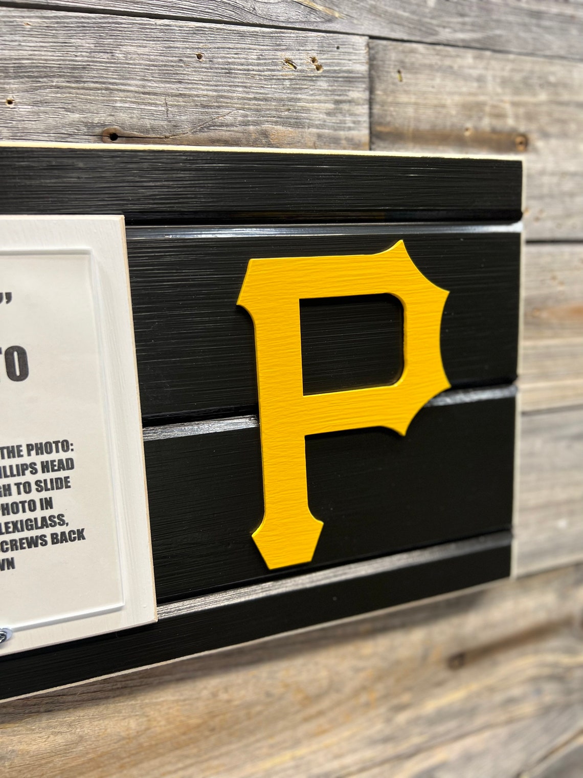 Pittsburgh Pirates Picture Frame Holds 4"x6" Photo, Decor - Etsy