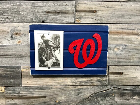 Washington Nationals picture frame holds 4x6 | Etsy