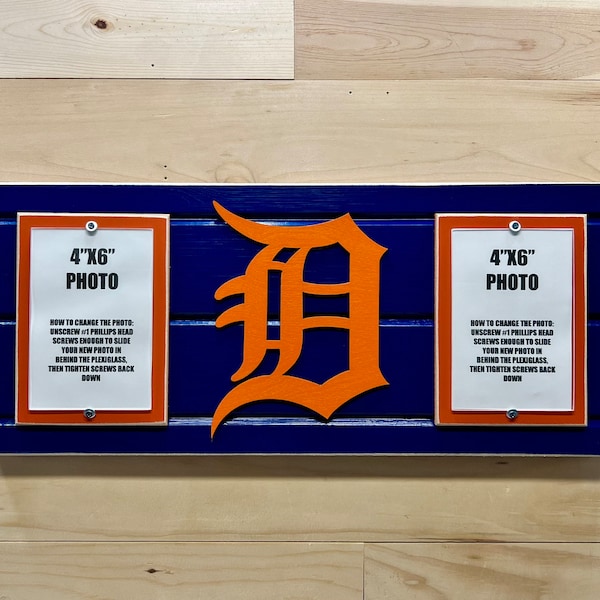 Detroit Tigers Picture Frame - Etsy