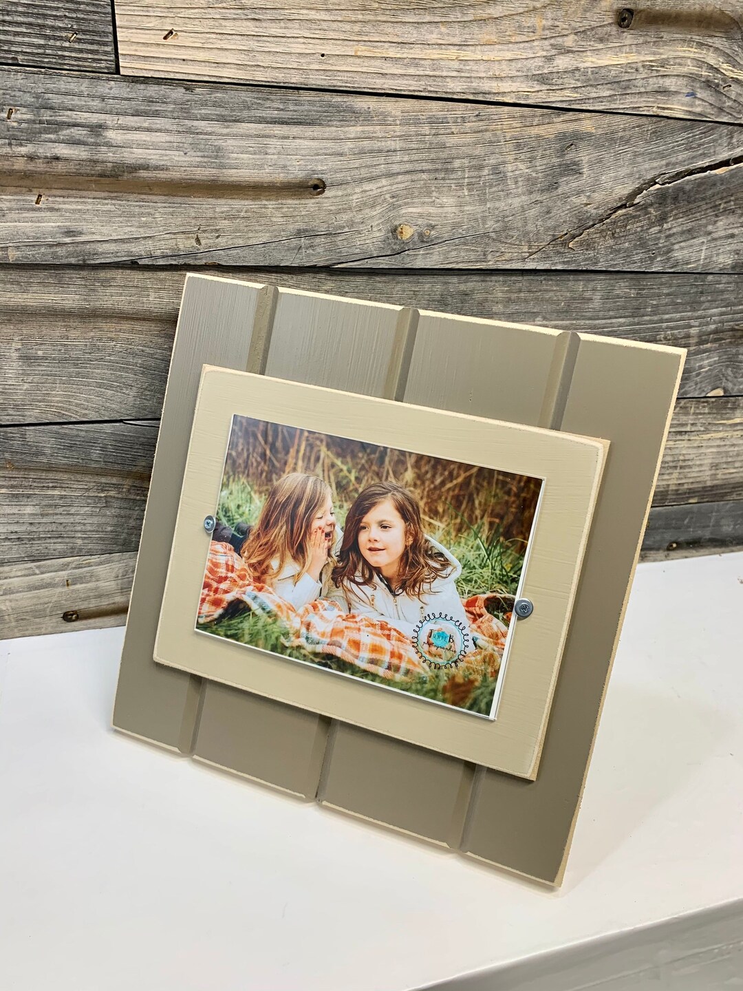 Stand Up, Desktop Picture Frame Holds 5x7 Horizontal Photo - Etsy