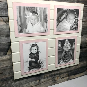 Distressed Wood Picture Frame, Quadruple Frame, Collage Frame, Holds 4 ...