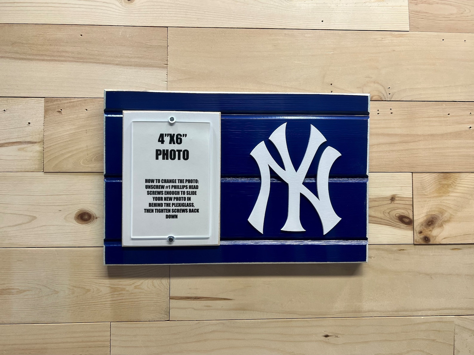 New York Yankees Picture Frame Holds 4x6 Photo - Etsy