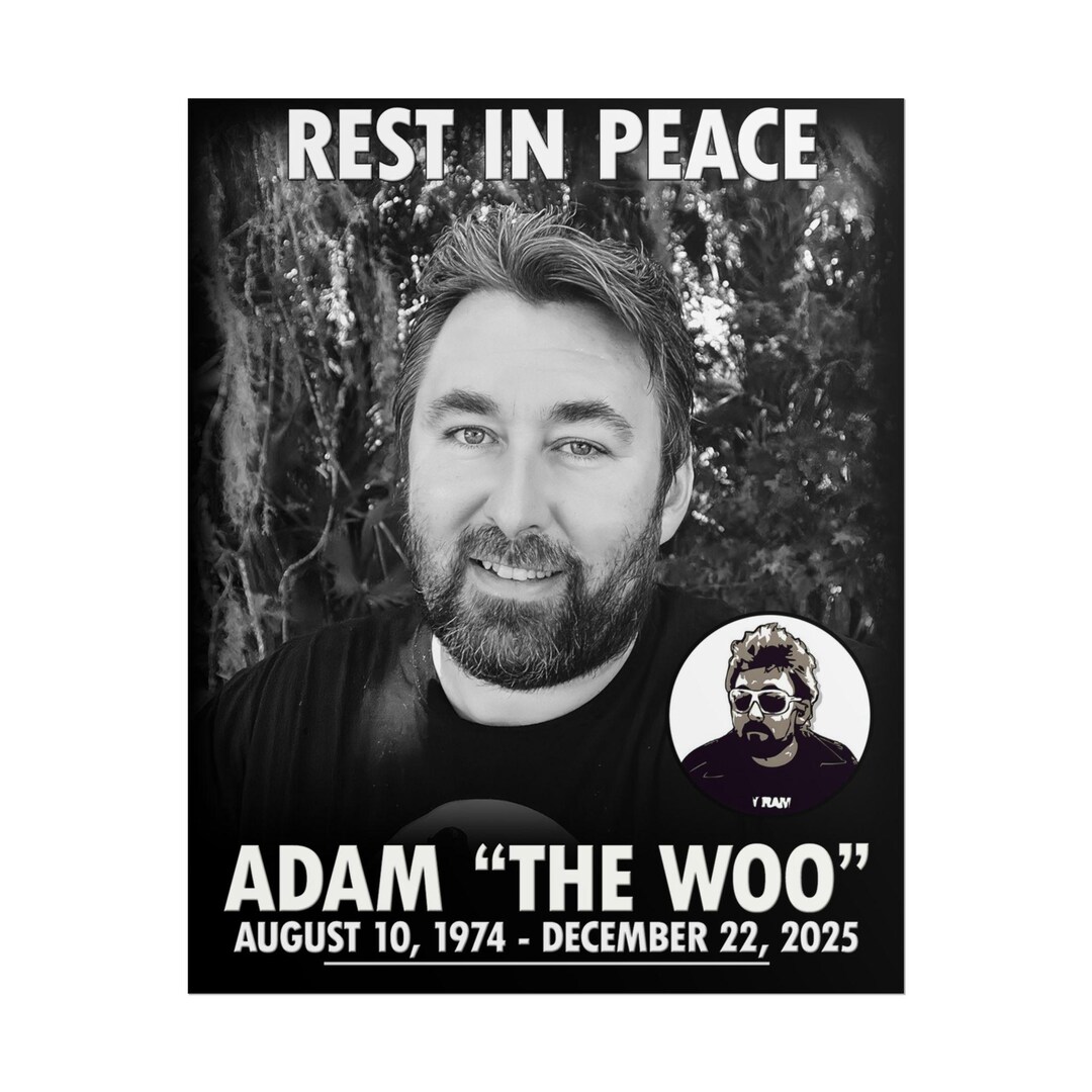 Adam the Woo Poster | Memorial, Trendy Rip, Gift for Fans - Etsy