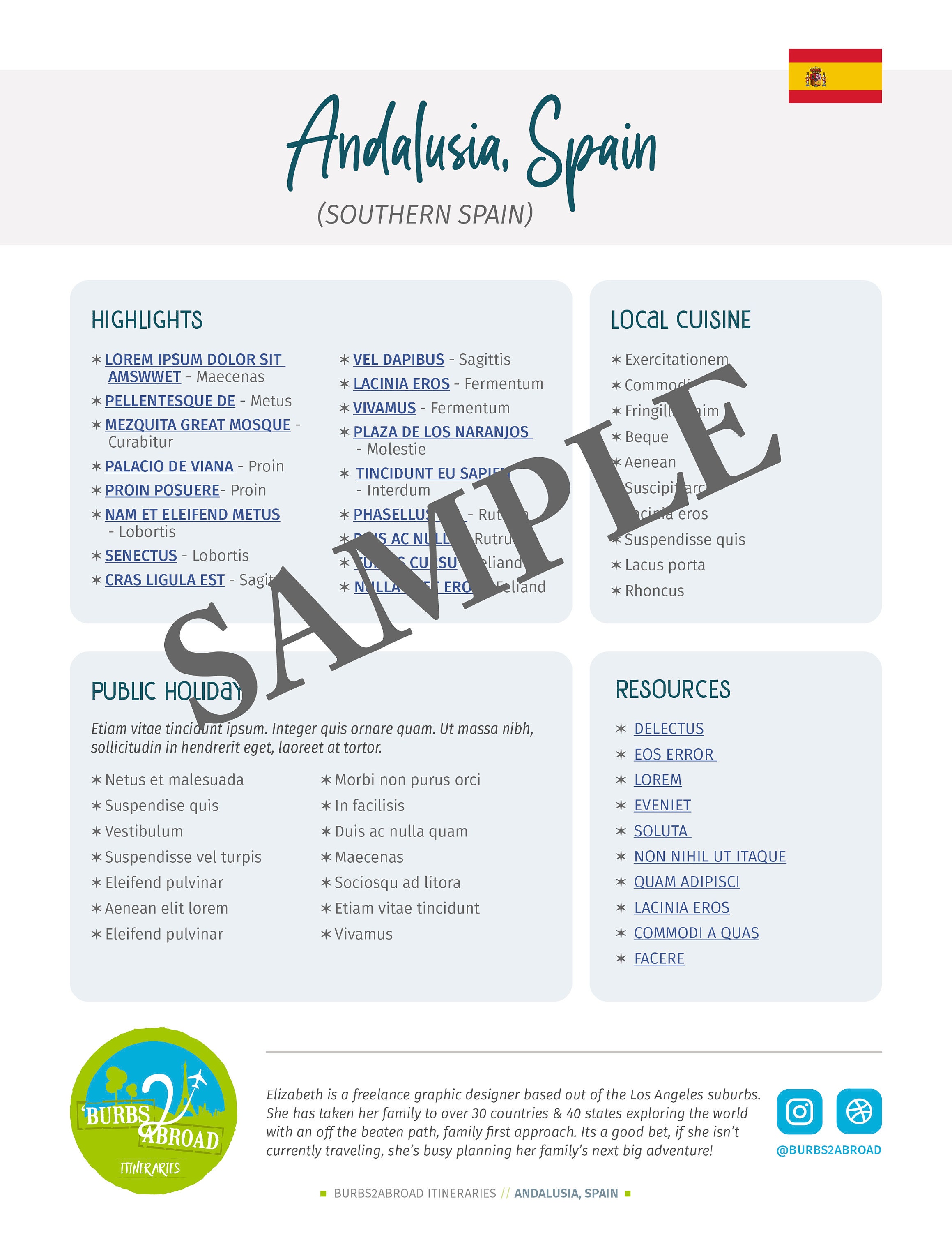 ANDALUSIA Spain Travel Guide/planner (1-week or 2-week Itineraries ...