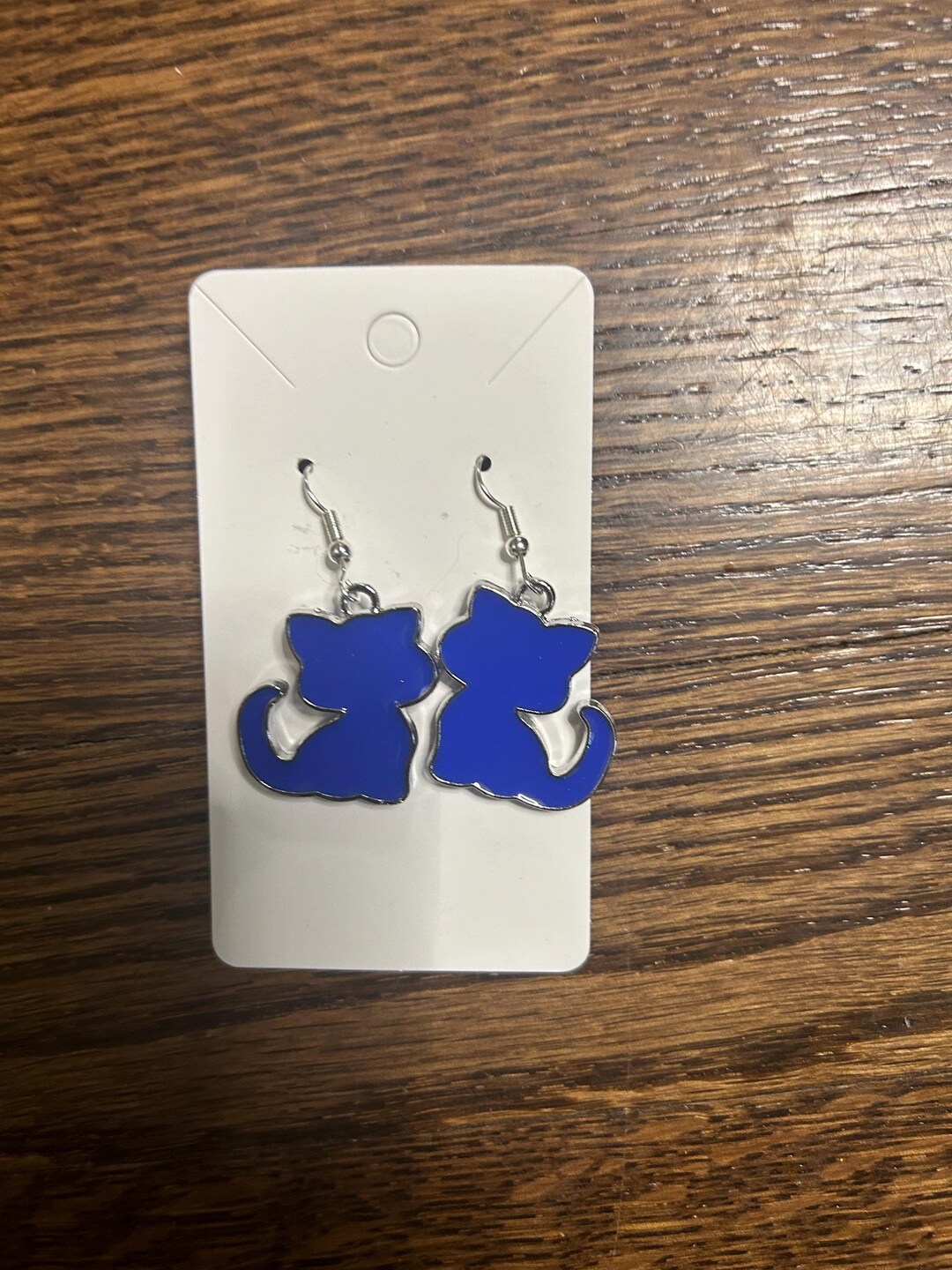 Zeta Phi Beta Blue Kitty Earrings - Etsy