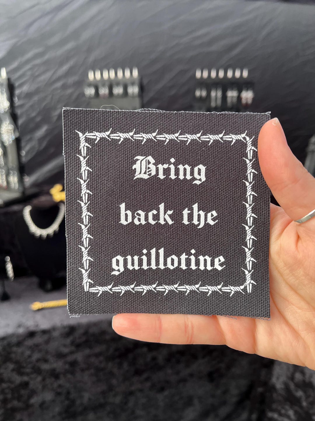 Bring Back the Guillotine Sew on Patch - Etsy