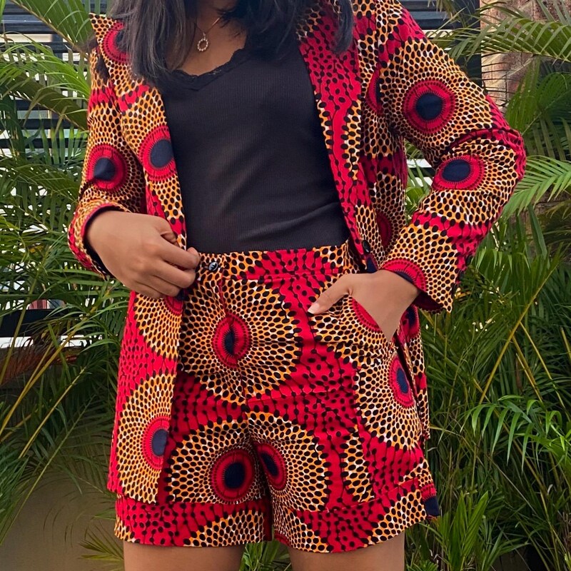African Print Shorts - Etsy