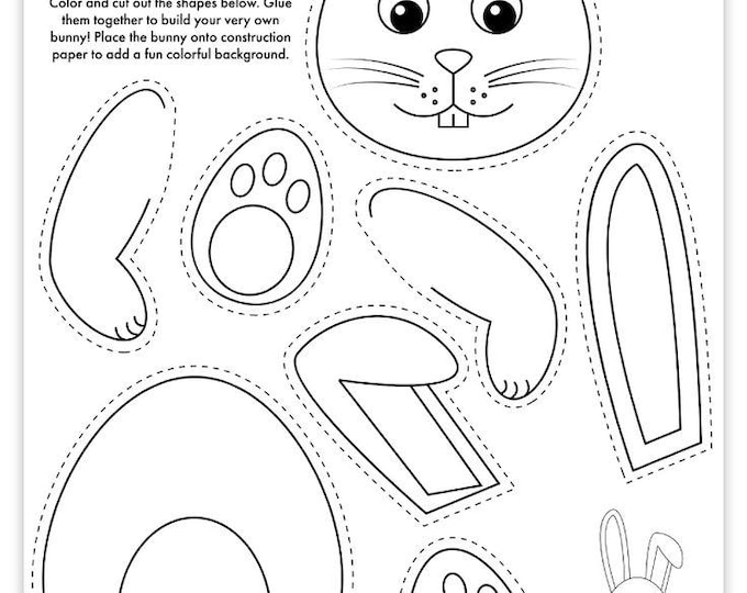 Easter Coloring Template GREAT FOR KIDS - Etsy