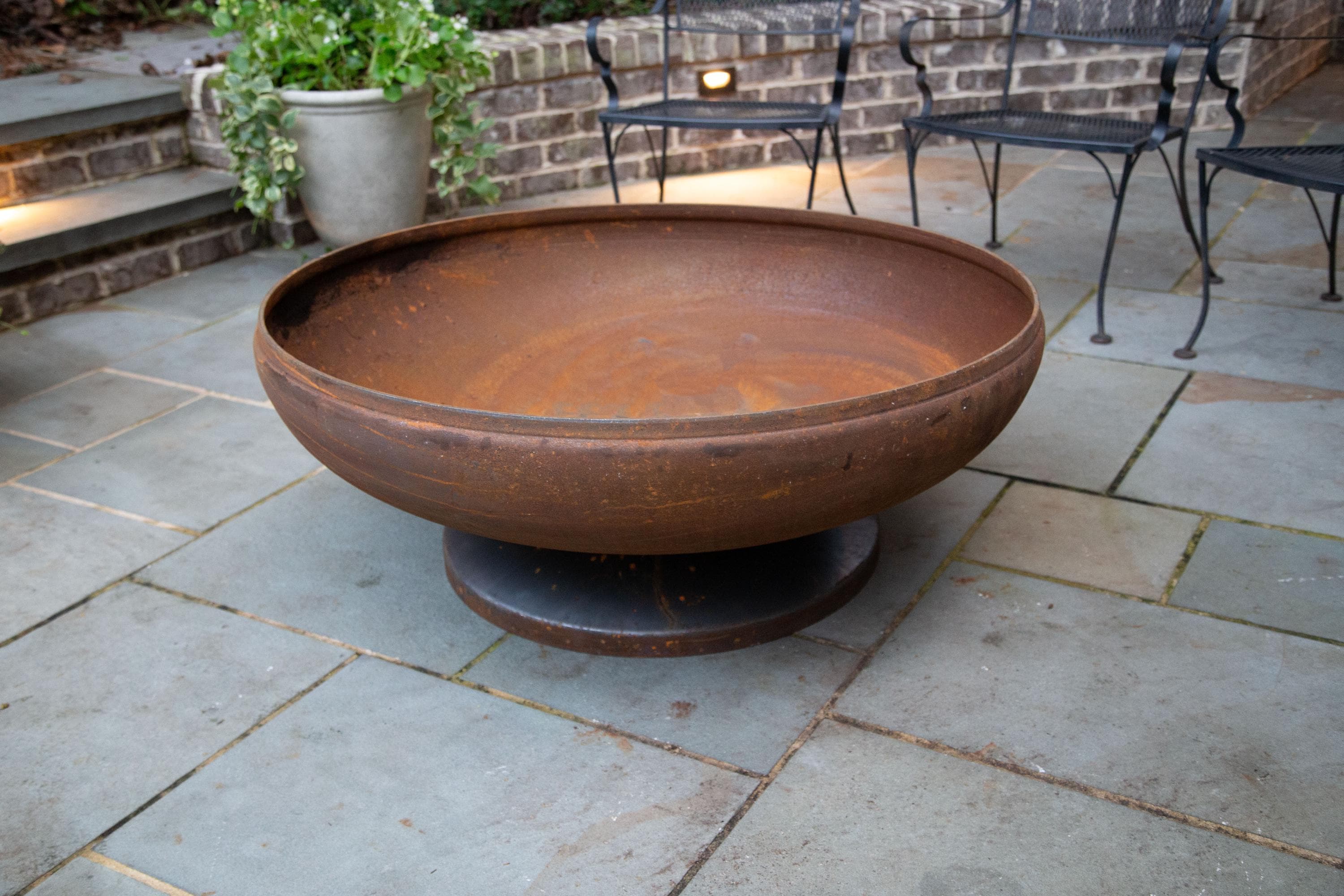 Fyrebol Steel Fire Pit on Pedestal - Etsy