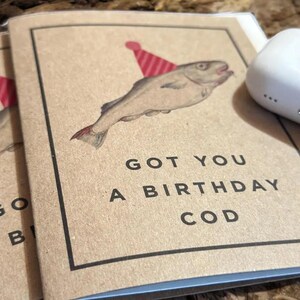 Got You a Birthday Cod – Funny Fish Pun Birthday Card for Him | A2 ...