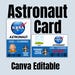 Custom NASA Astronaut ID Badge Template, Printable Name Tag for Cosplay ...