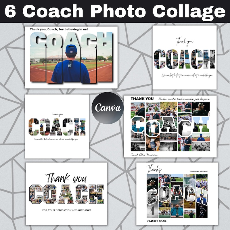 Soccer Collage for Coach - Etsy
