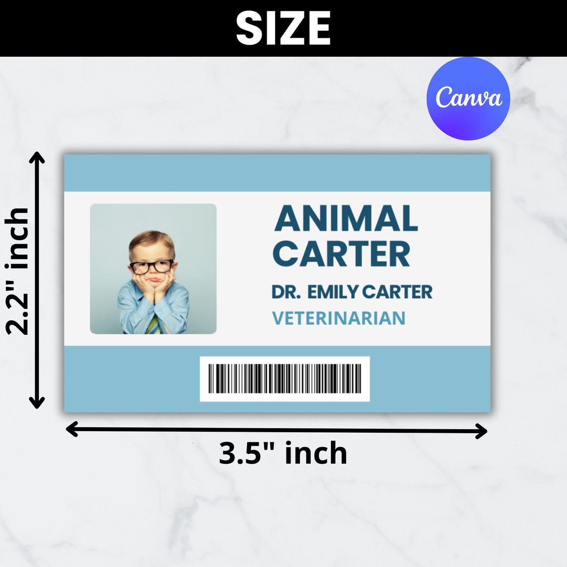 Editable Doctor ID Badge for Kids | Printable Name Tag Template for ...