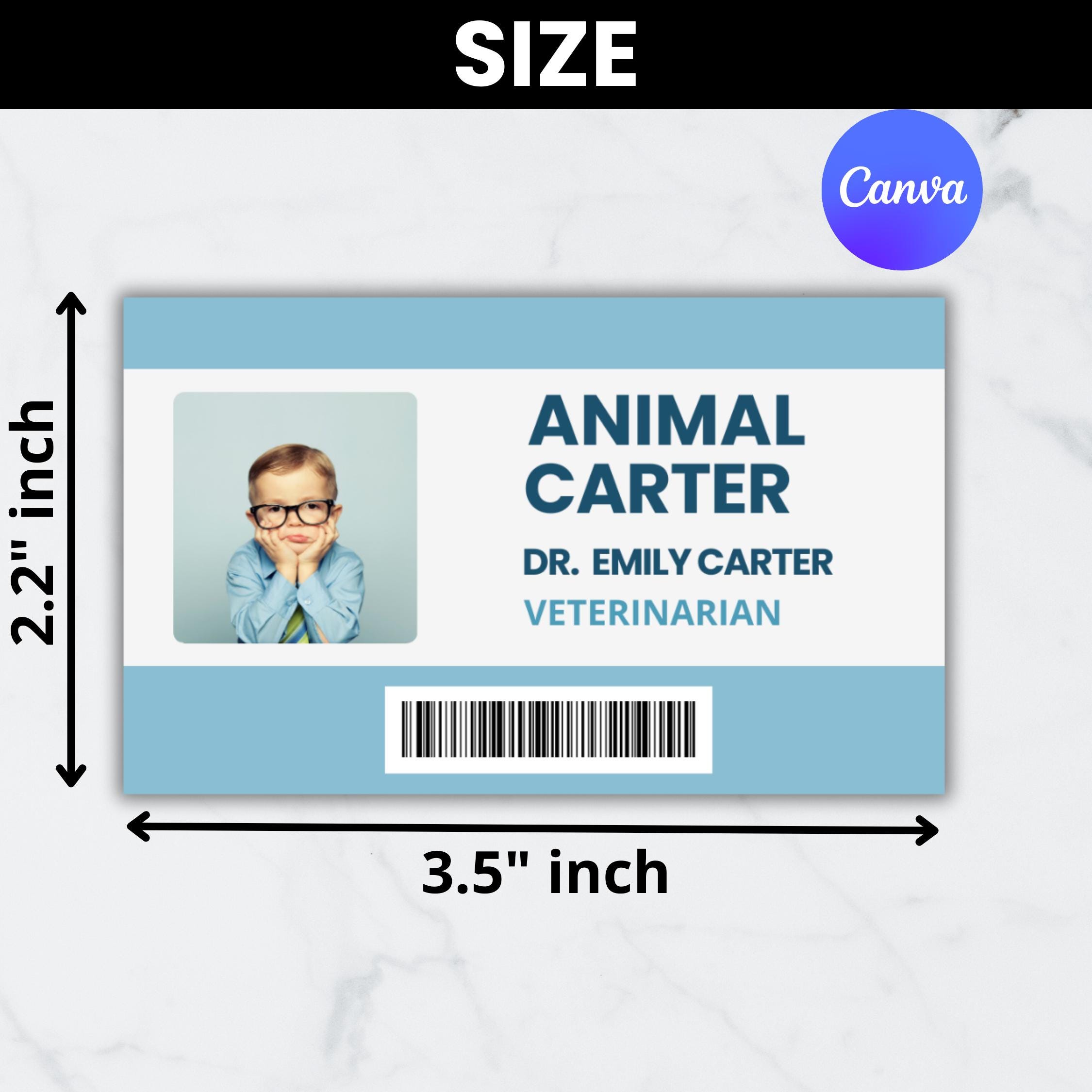 Editable Doctor ID Badge for Kids | Printable Name Tag Template for ...