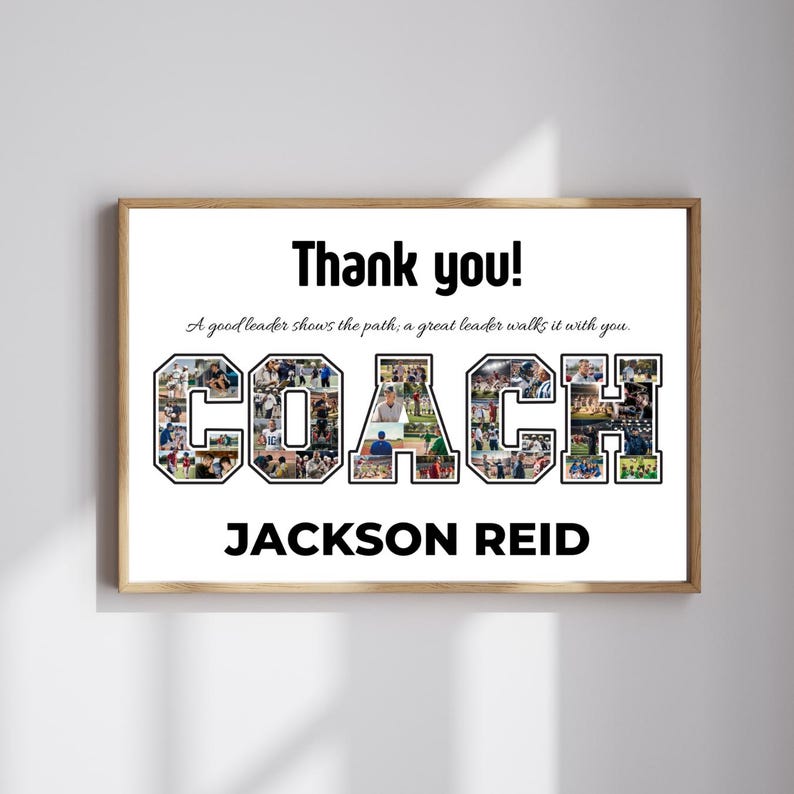 Coach Photo Collage Template, 55 Multiple Photo, Editable in Canva ...
