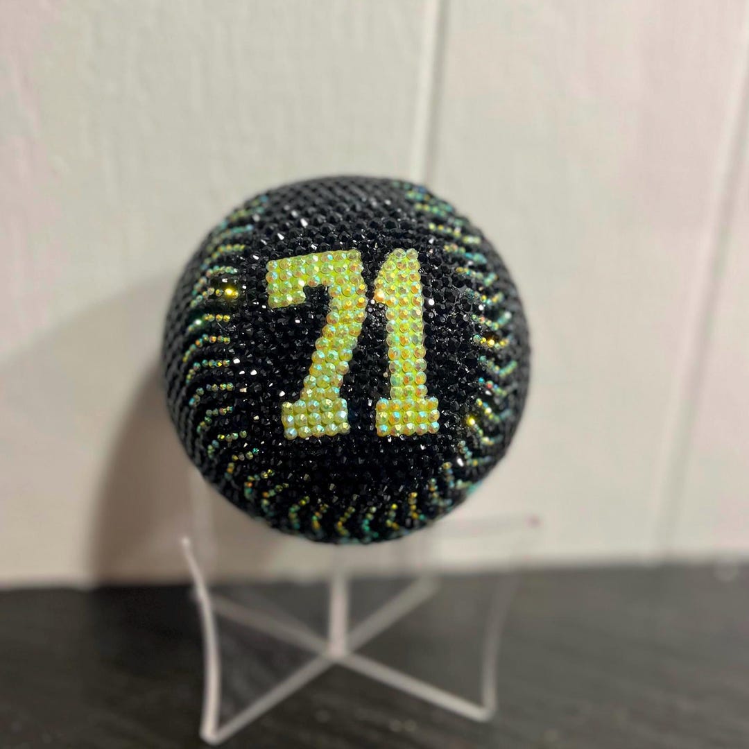 Custom Rhinestone Softball: Handmade Senior / Team / Coach Gift - Etsy
