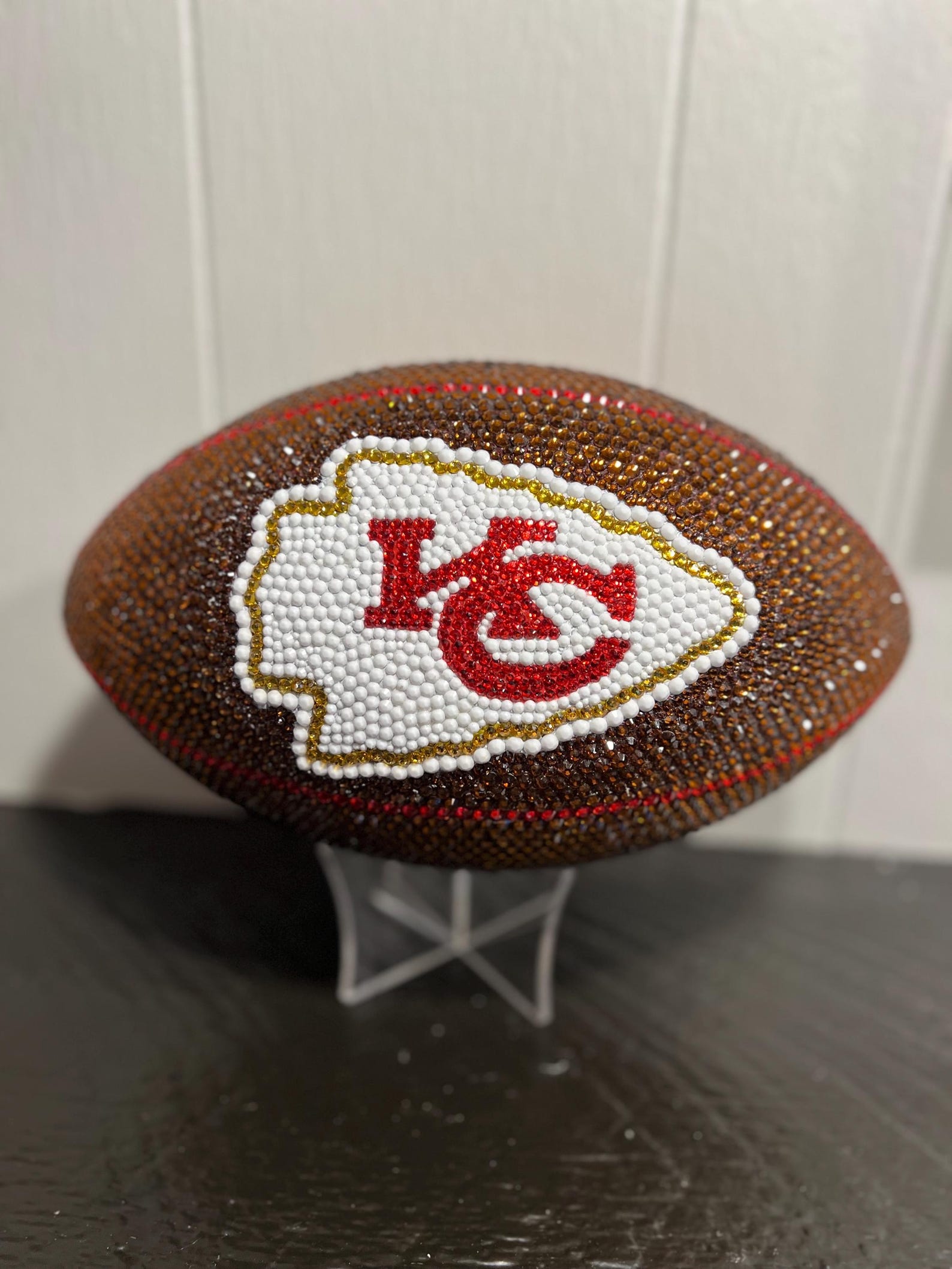Handmade Rhinestone Football: Custom Team Colors, Senior Gift - Etsy