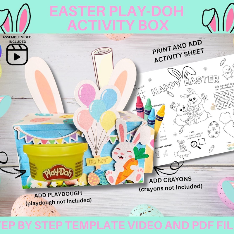 Activity Box Template - Etsy
