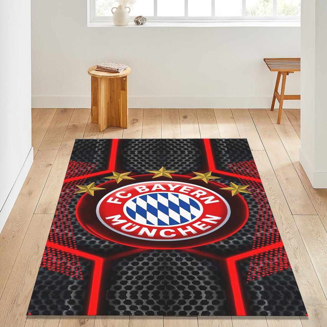 Bayern Munich Rug, Football Rug, Teen Room Rug, Champions League Rug ...