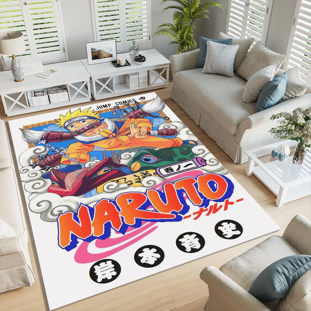 Naruto Rug, Anime Rug, Manga Rug, Modern Rug,custom Rug, 8x10 Rug,hobby ...