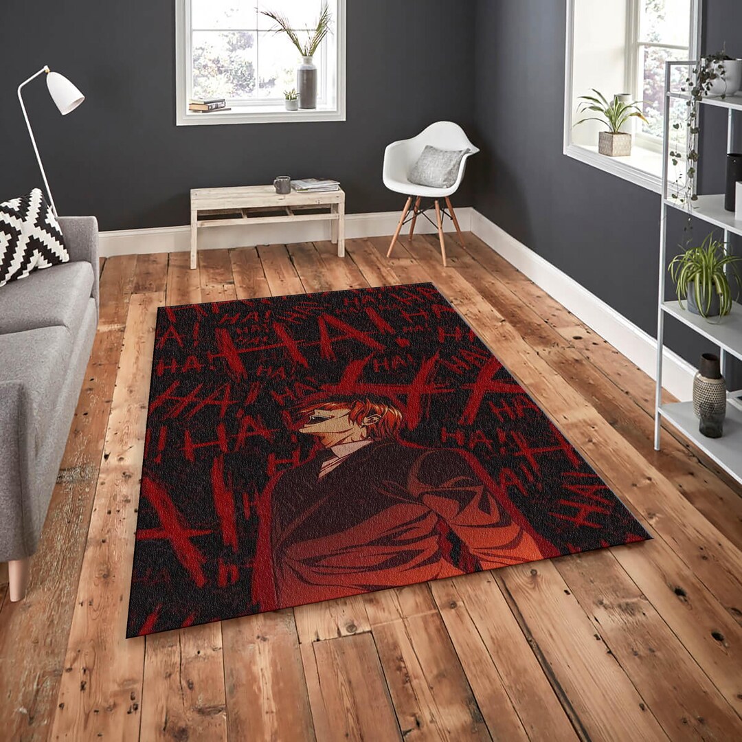 Death Note Rug, Cool Anime Style, Custom Rug, Anime Rug, Decorative Rug ...