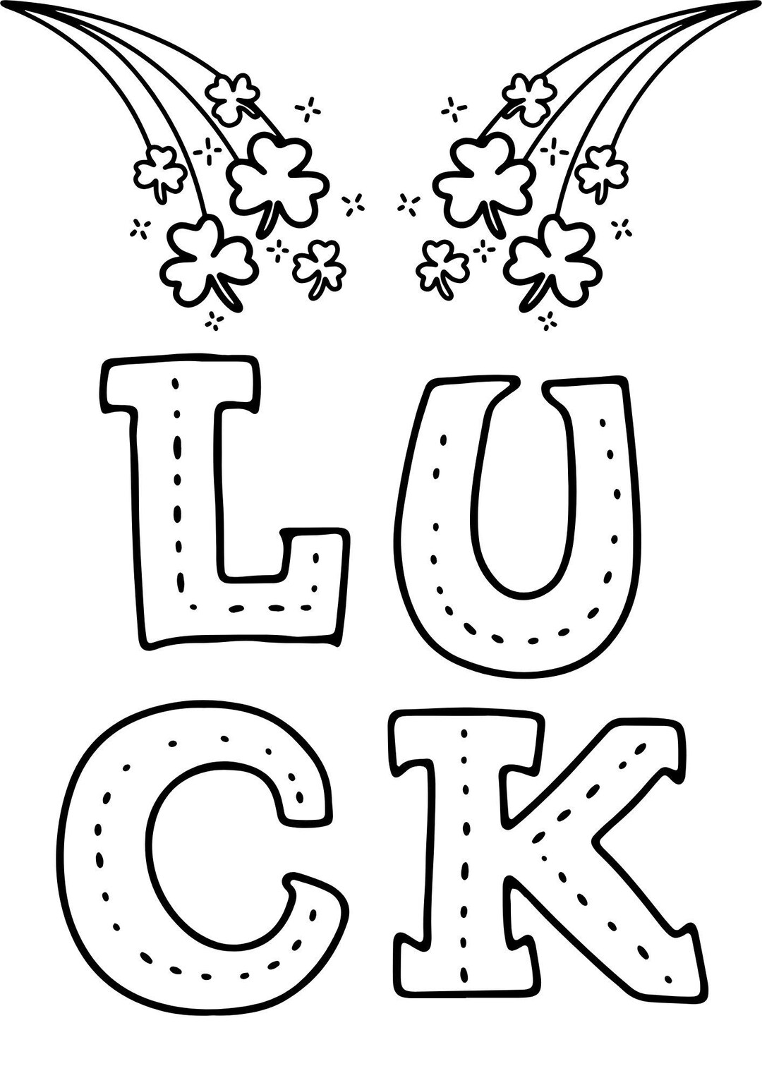 St Patricks Day Coloring Pages! Simple Coloring Pages for Kids or ...