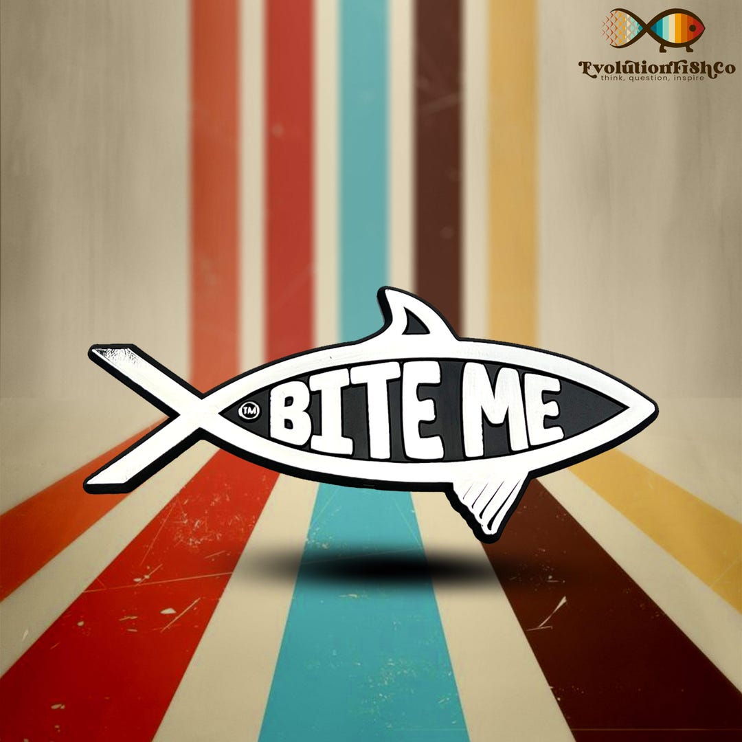 Bite Me Fish Plastic Auto Emblem - Etsy