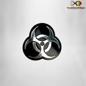Biohazard Symbol Plastic Auto Emblem - Etsy