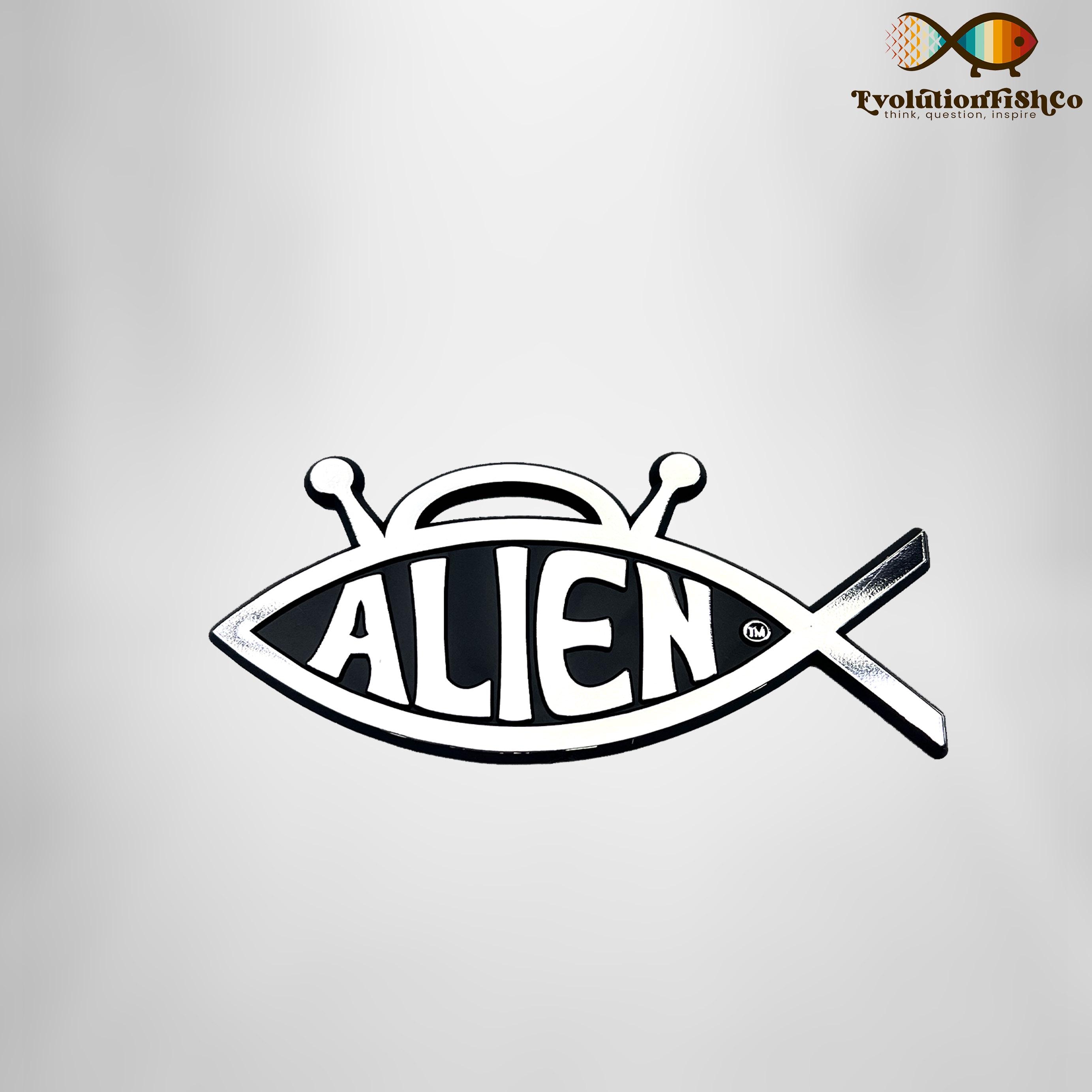 Alien Fish Plastic Parody Auto Emblem - Etsy