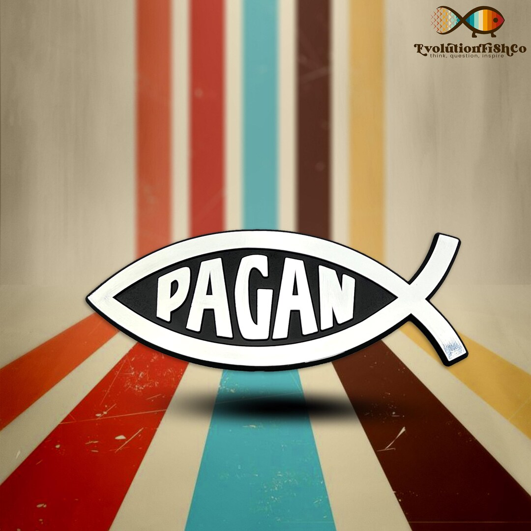 Pagan Fish Plastic Parody Auto Emblem - Etsy