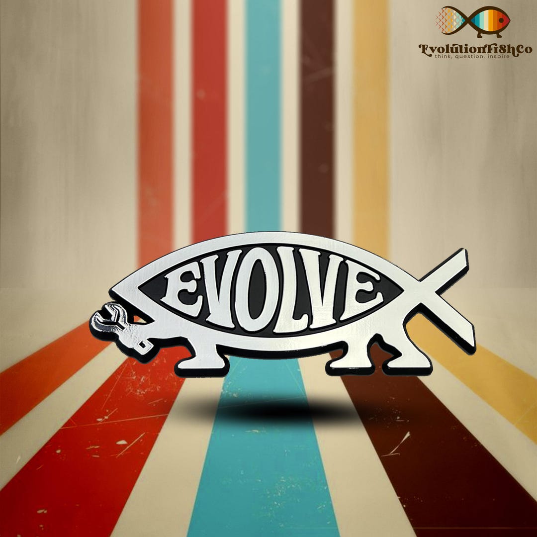Evolve Fish Parody Plastic Auto Emblem - Etsy
