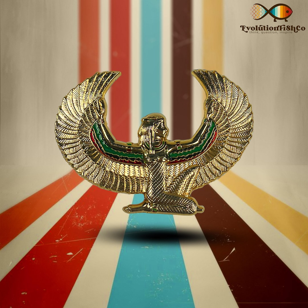 Winged Isis Metal Auto Emblem - Etsy