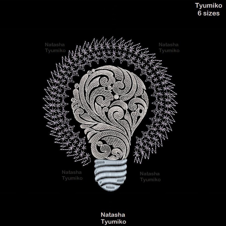 Idea Light Bulb Machine Embroidery Design – Back to School & Education ...