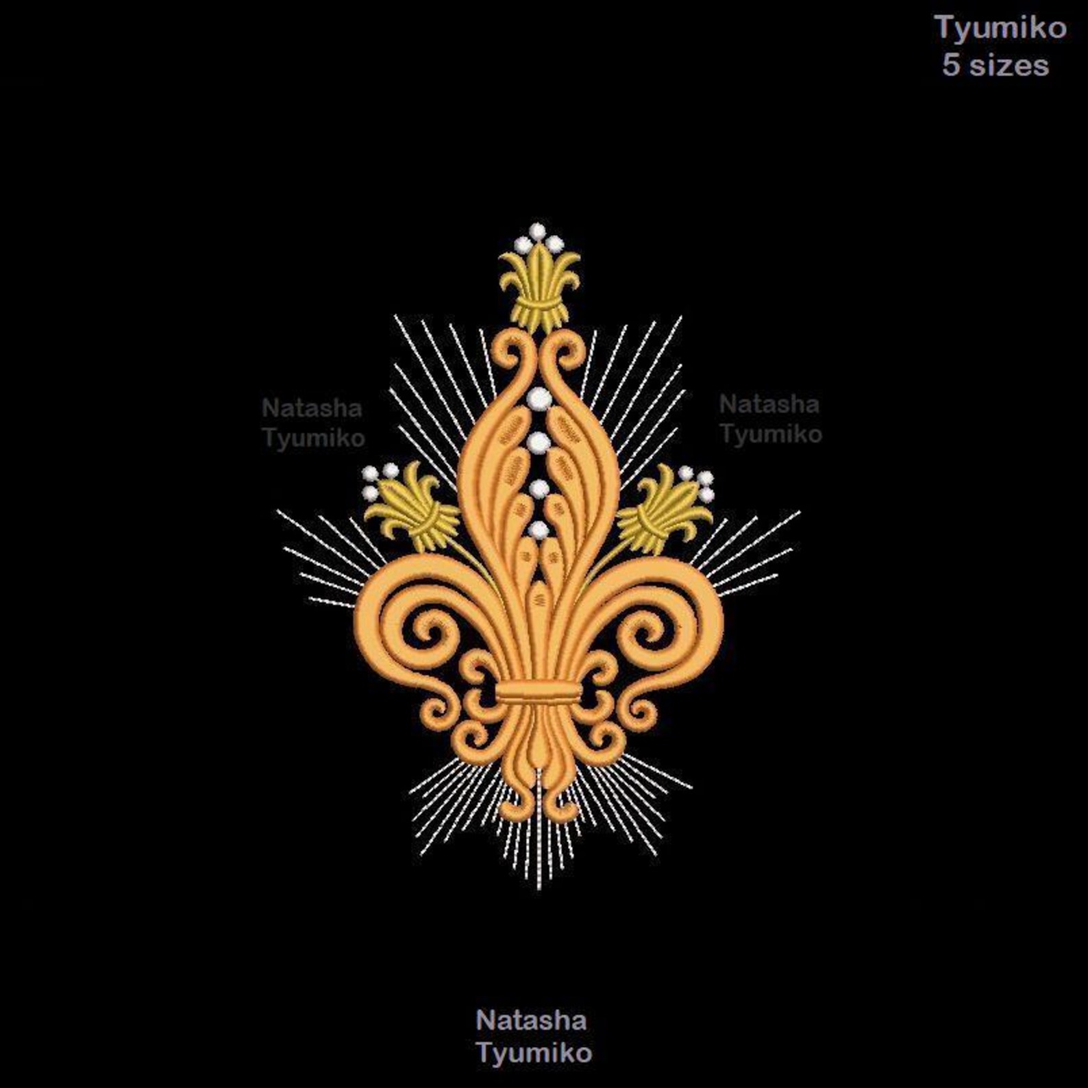 Fleur De Lis Embroidery Design, Fleur De Lis Embroidery Pattern, Fleur ...