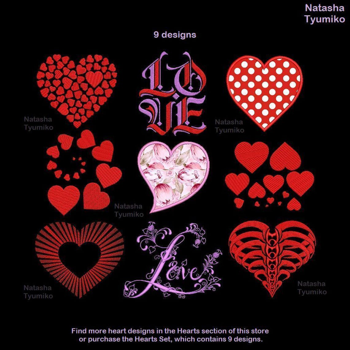 Rays Heart Machine Embroidery Design, Heart With Rays Embroidery ...