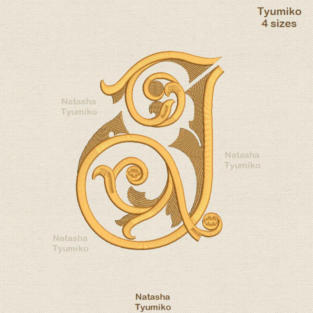 Single Monogram J Embroidery Design Initial, Alone Letter J Embroidery ...