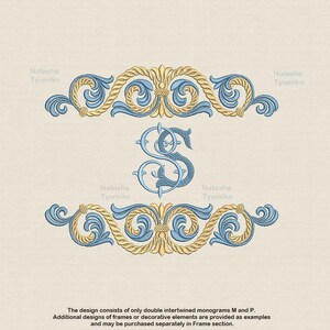 Interlocking Wedding Monogram S and S Embroidery Design Initials ...