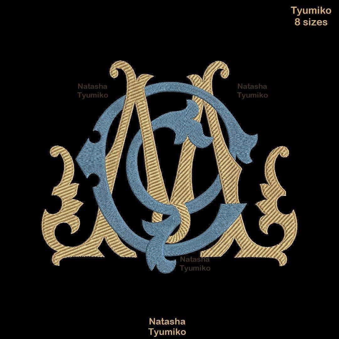 Interlocking Wedding Monogram C M Embroidery Design Initials, Letter ...