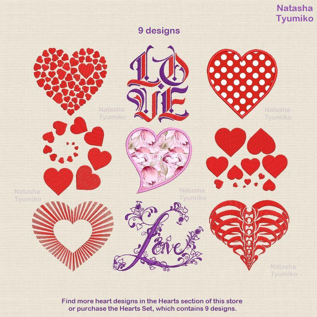 Rays Heart Machine Embroidery Design, Heart With Rays Embroidery ...