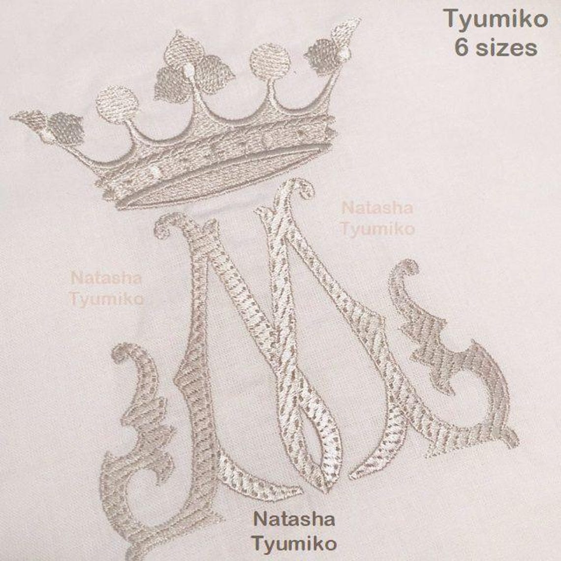 Gold Crown Embroidery Design: Royal Machine Embroidery Pattern (7 Sizes ...