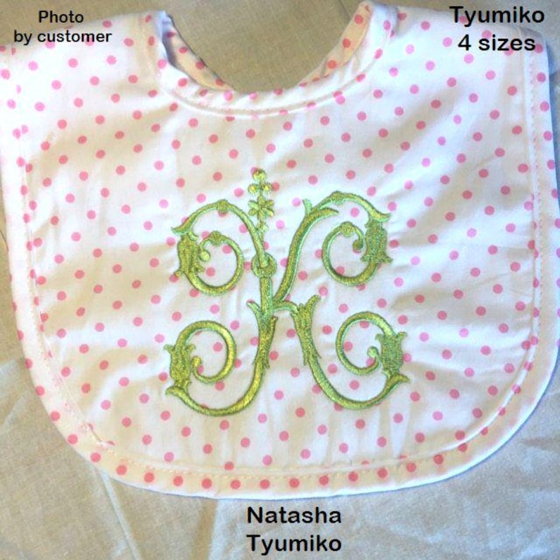 Letter K Monogram Embroidery Design: Initial K Pattern (4 Sizes) - Etsy