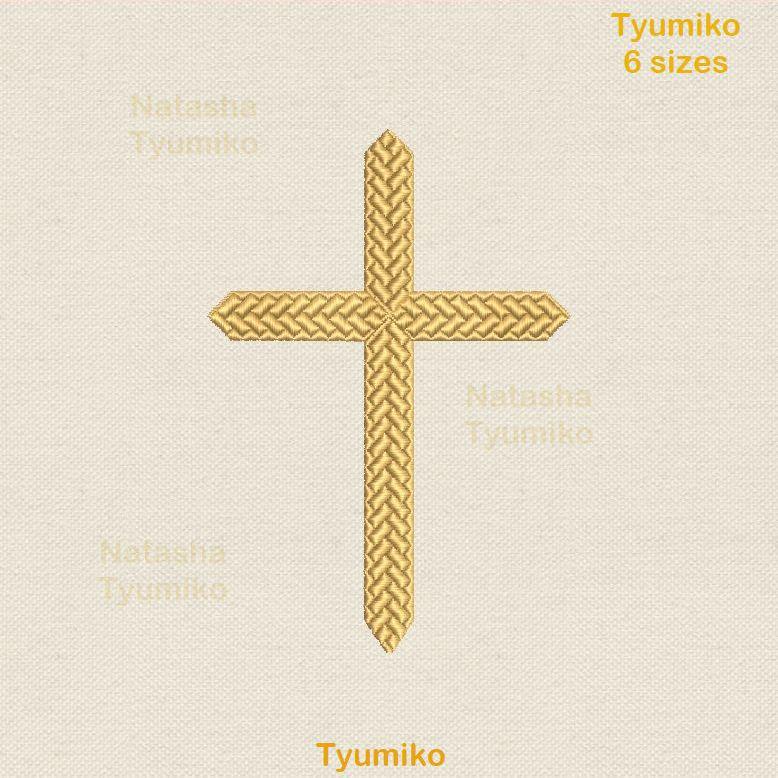Mini Cross Braid Embroidery Design, Religious Cross Embroidery Pattern ...