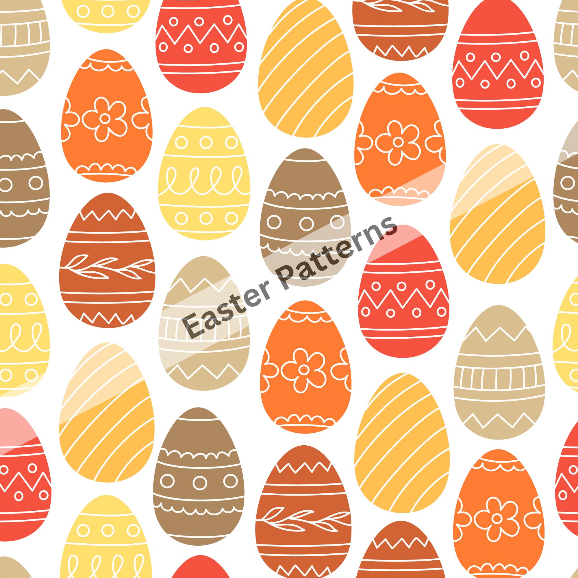 Easter Egg & Bunny Patterns ,seamless Easter Pastel Bunny, Easter DIY ...