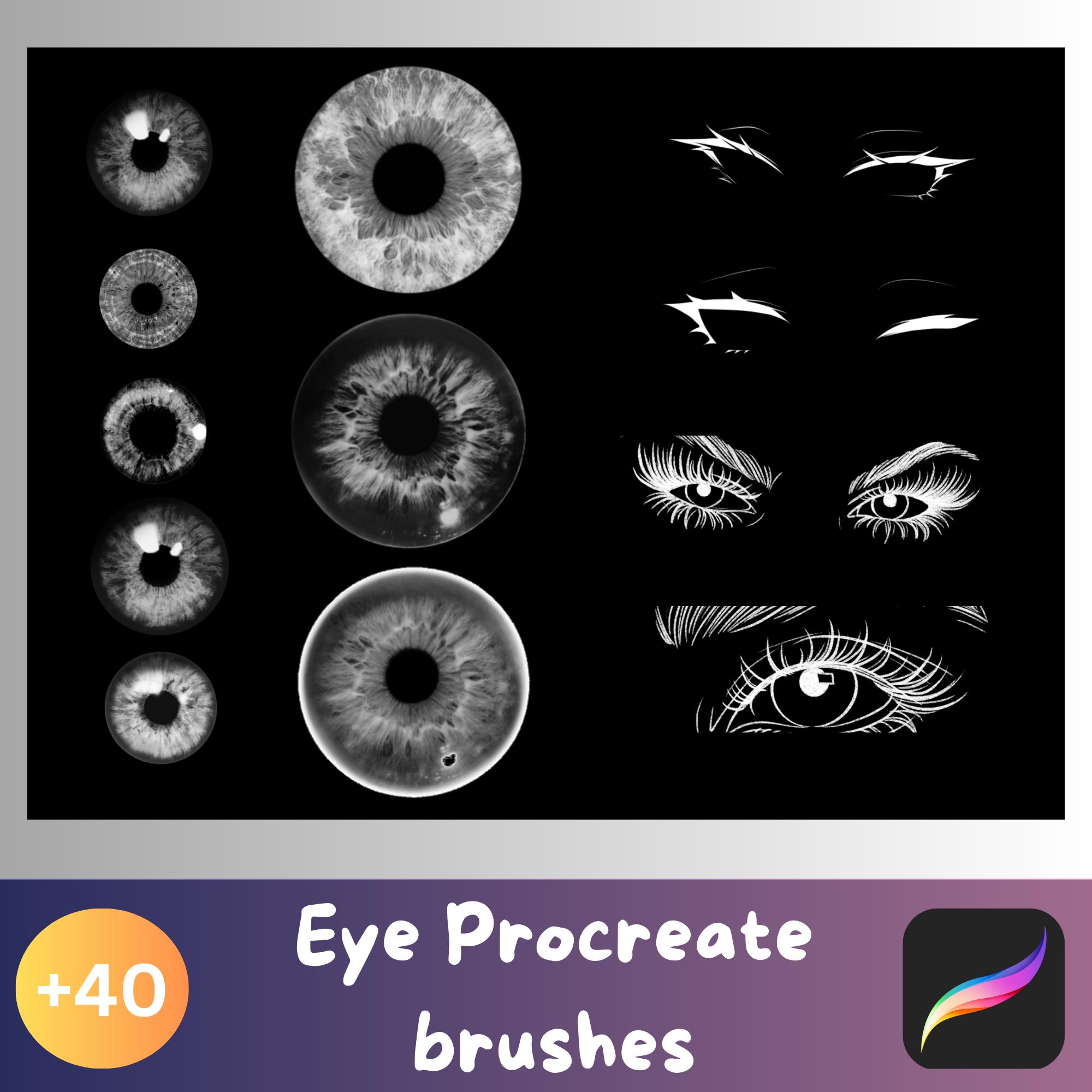 40+ Eye Procreate Brushes – Realistic Eye Drawing for Digital Artists ...